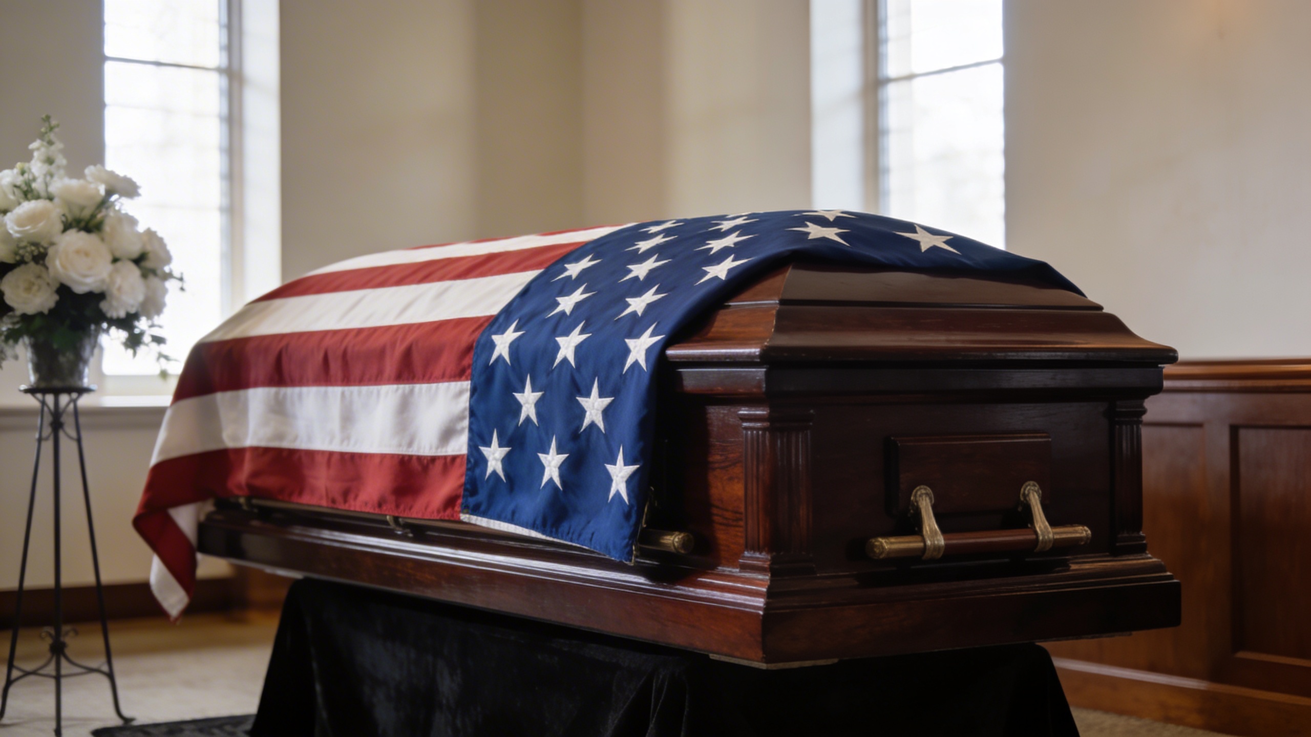 How Should a Flag Be Placed Over a Casket? Protocol Guide | Memorials ...