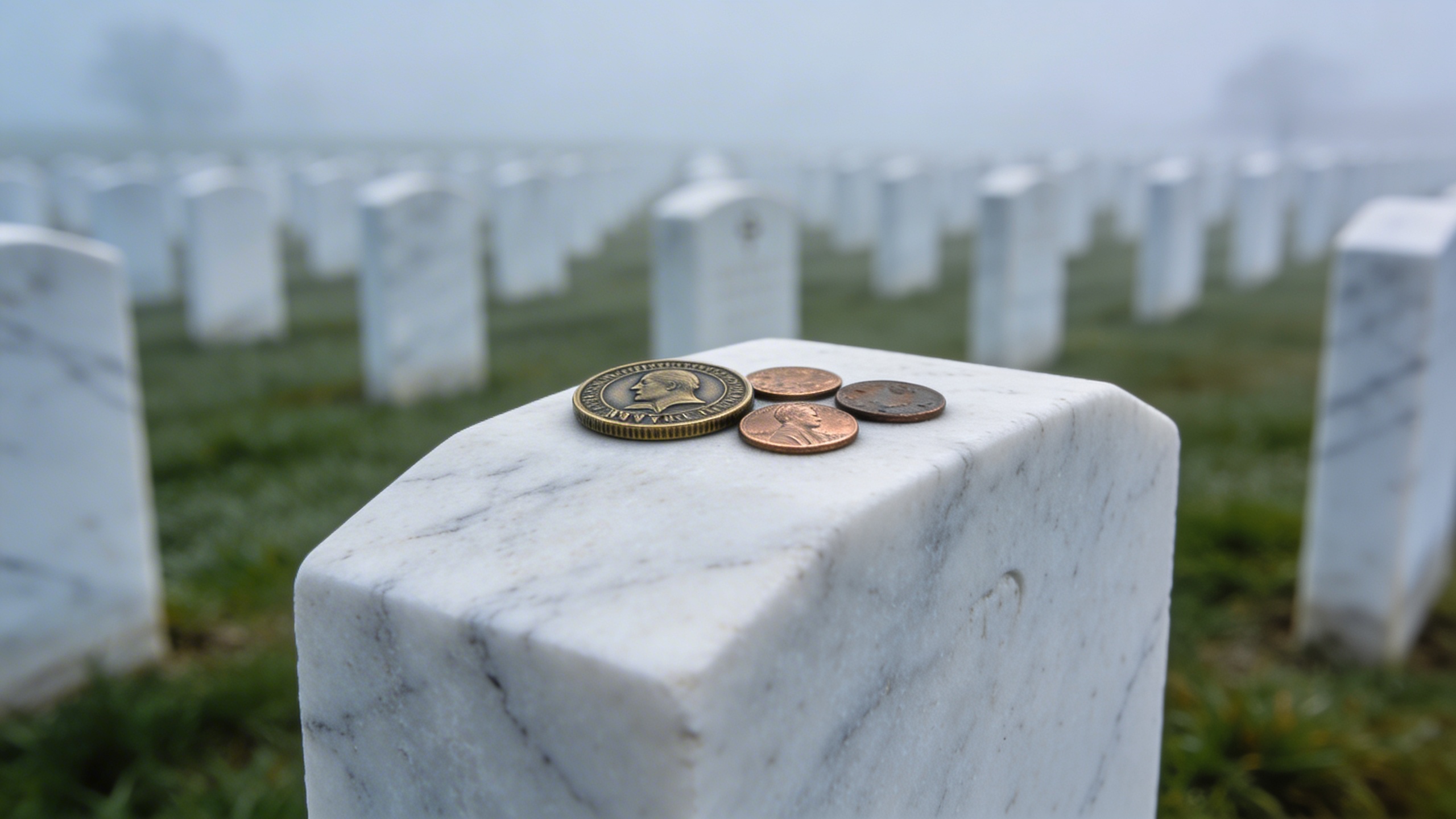 Military Grave Traditions: Coins, Rocks, and Tributes | Memorials.com ...